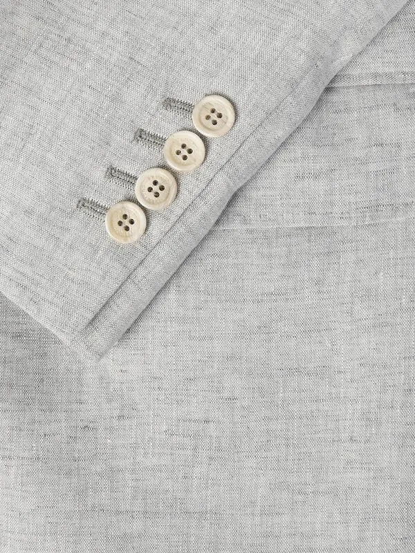 Brunello Cucinelli Linen Blazer - Gray