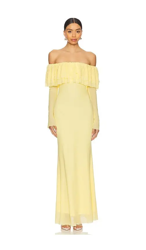 AFRM Betty Off-the-shoulder Maxi Dress