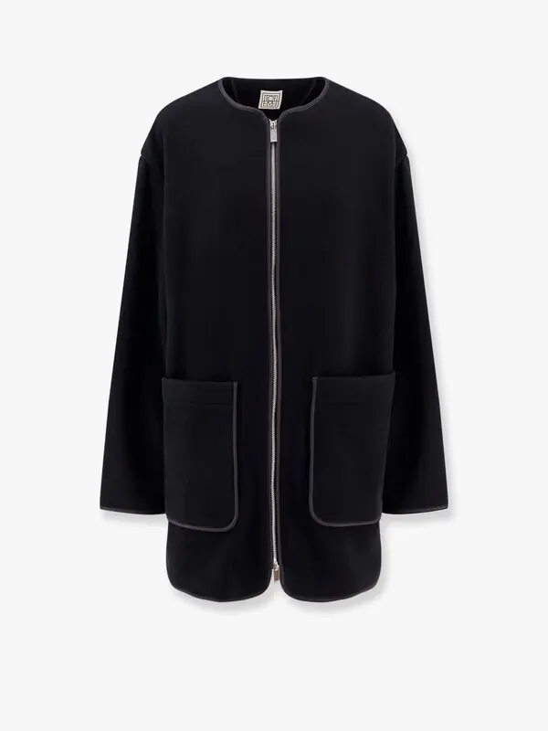 TOTEME Wool Blend Coat With Lateral Slits