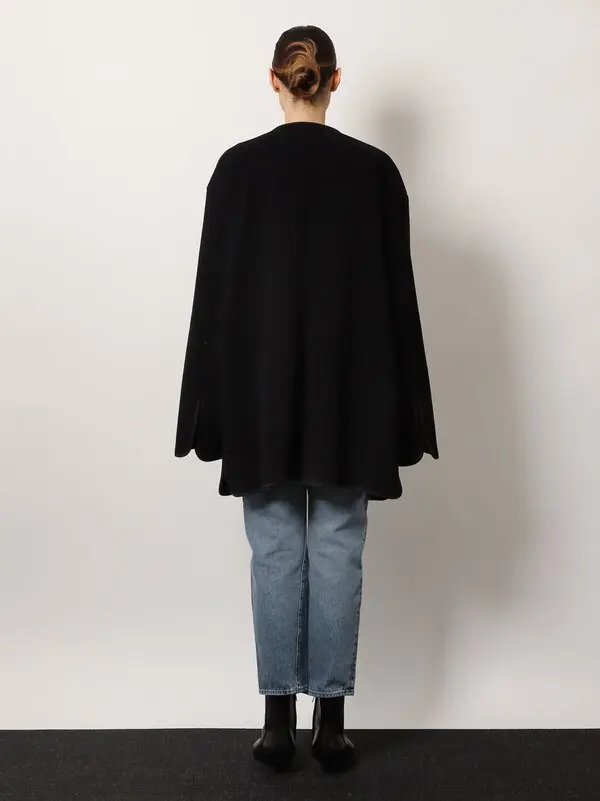TOTEME Wool Blend Coat With Lateral Slits