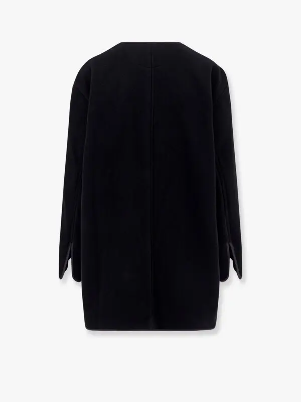 TOTEME Wool Blend Coat With Lateral Slits