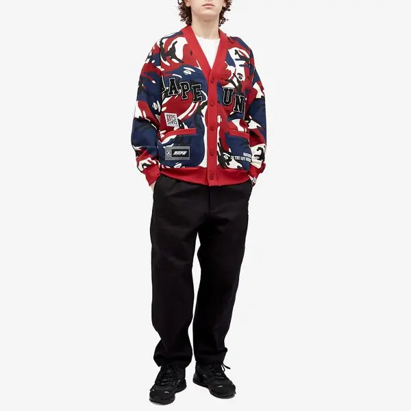 A BATHING APE Unvs Camo Cardigan