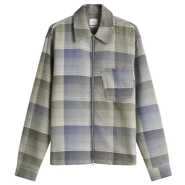 Paul Smith Zip Front Plaid Shirt