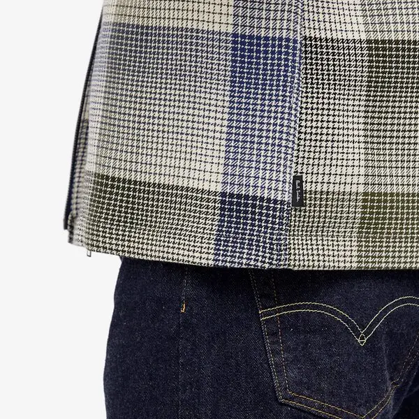 Paul Smith Zip Front Plaid Shirt