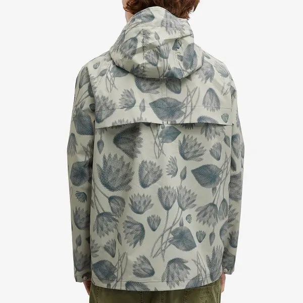 Paul Smith Pixilated Flower Print Hooded Jacket
