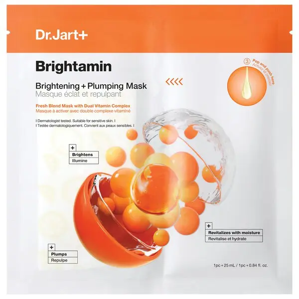 DR. JART+ Brightamin Brightening + Plumping Face Mask With Vitamin C - One-color