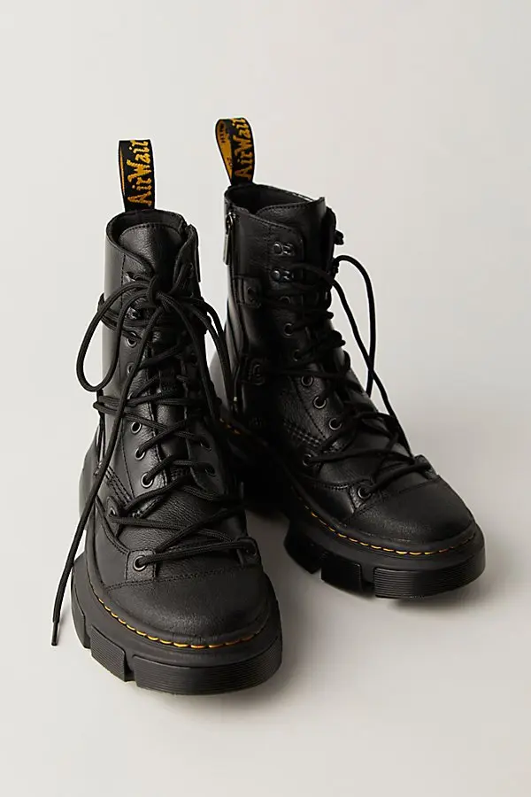 靴 Dr.Martens 1460 DMXL MEGA LACE BOOT UK8 Dr. Martens 1460 DMXL Mega Lace Boot Rick Owens Black Men's