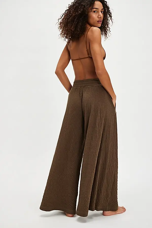 Free People Wait A Minute Wide-leg Lounge Pants
