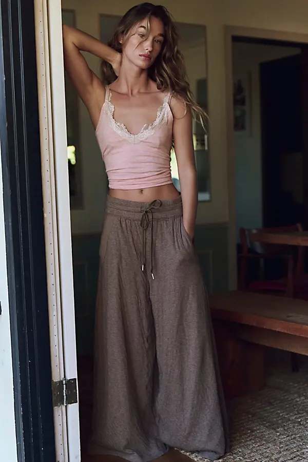 Free People Wait A Minute Wide-leg Lounge Pants