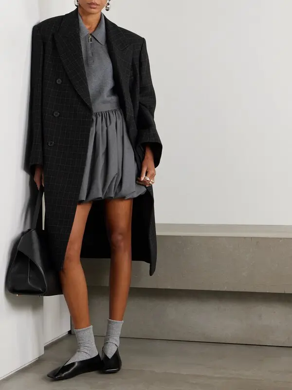 Marni Pleated Mini Skirt - Gray