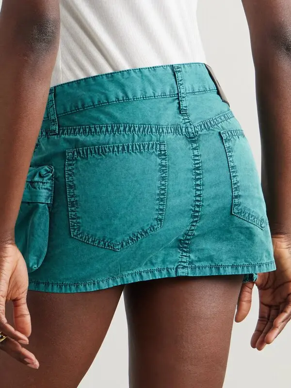 Attico Denim Mini Skirt