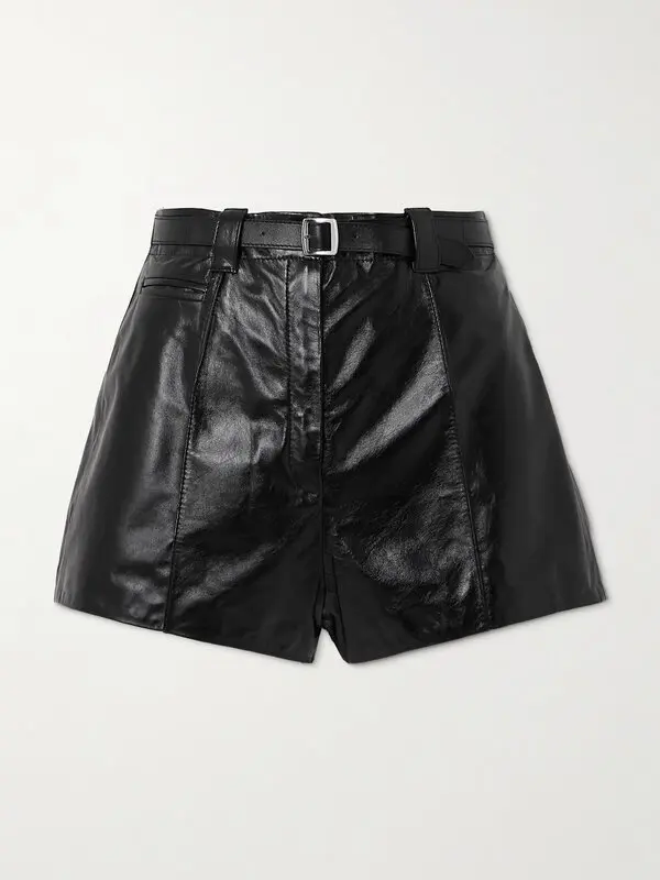 Bally Belted Leather Shorts