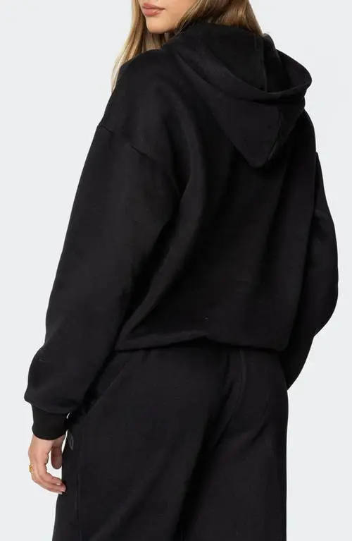 EDIKTED Logo Hoodie - Black