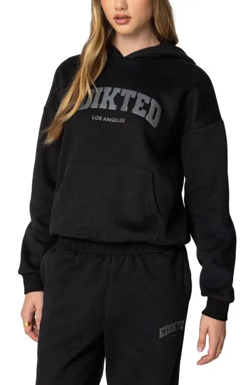 EDIKTED Logo Hoodie - Black
