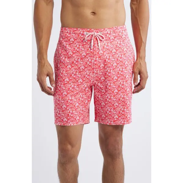 Johnnie-o Lei Swim Trunks - Rouge Red