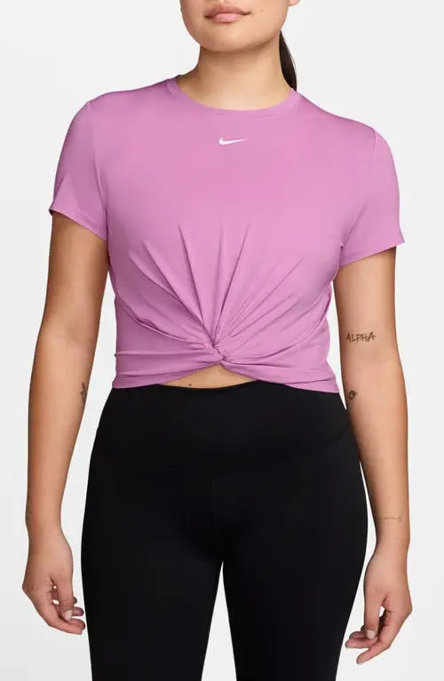 Nike Dri-fit Twist Front Top - 503 L Magn/white