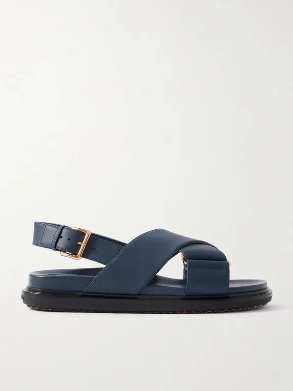 Marni Fussbett Leather Slingback Sandals