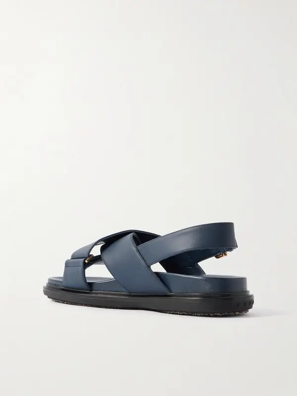 Marni Fussbett Leather Slingback Sandals