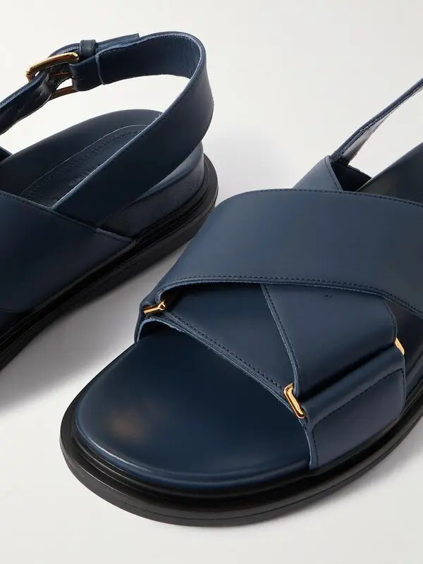 Marni Fussbett Leather Slingback Sandals