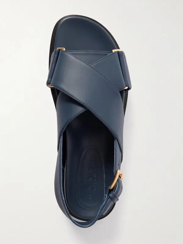 Marni Fussbett Leather Slingback Sandals