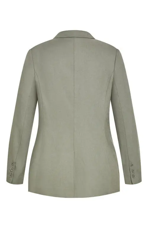 City Chic Clea One-button Blazer
