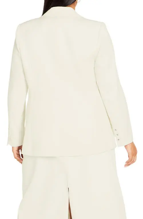 City Chic Clea One-button Blazer