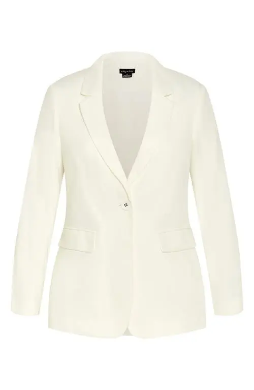 City Chic Clea One-button Blazer