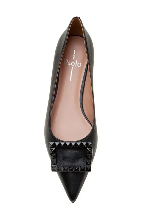 Linea Paolo Nolene Pointed Toe Flat - Black