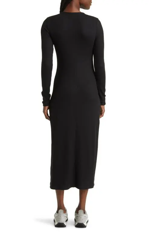 cashmere long sleeve dress Lanvin - Wool And Cashmere Midi Dress For Women - Indigo