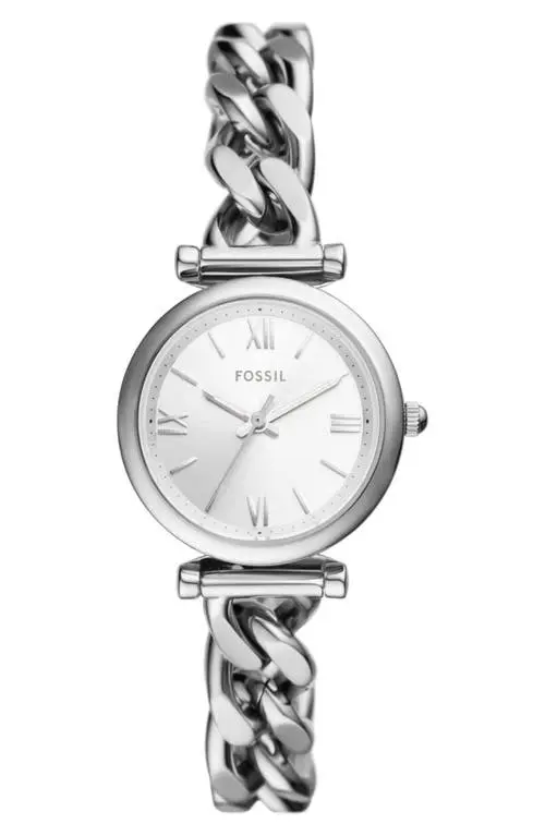 Fossil Carlie Mini Bracelet Watch - Silver