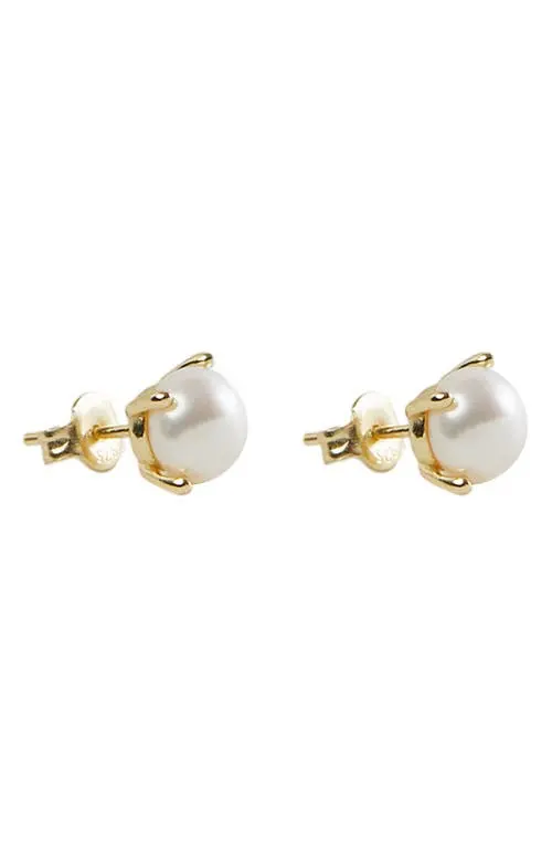 Argento Vivo Freshwater Pearl Stud Earrings