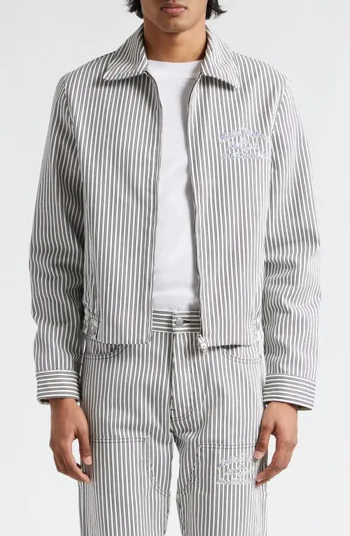 Amiri Motors Stripe Cotton Blouson Jacket