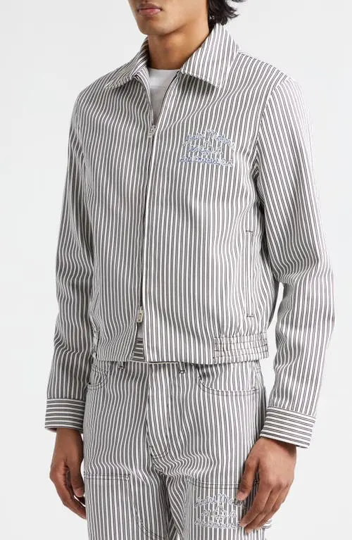 Amiri Motors Stripe Cotton Blouson Jacket