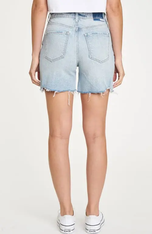 DAZE Sun High Waist Cutoff Denim Shorts