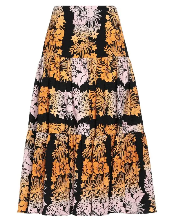 Sandro Floral-print Circle Midi Skirt
