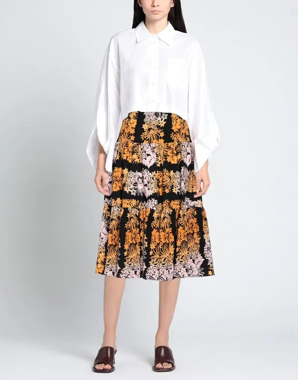 Sandro Floral-print Circle Midi Skirt
