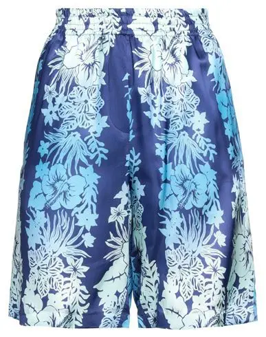 Sandro Floral Print Bermuda Shorts - Blue