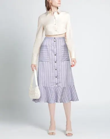 Sandro Midi Flared Skirt