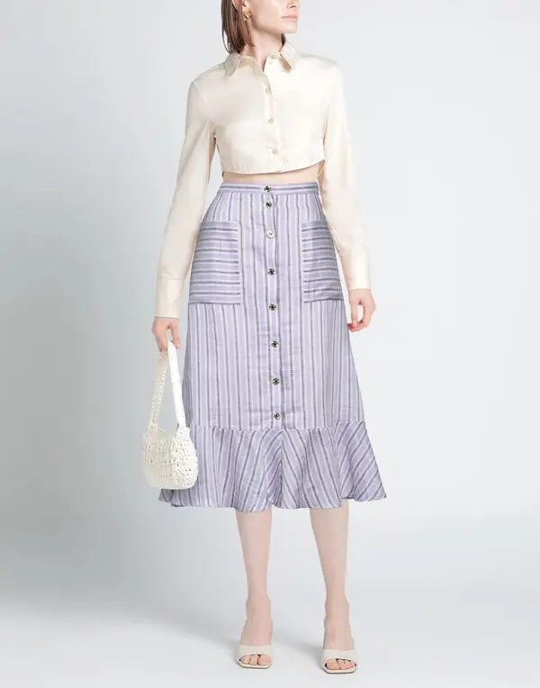 Sandro Midi Flared Skirt