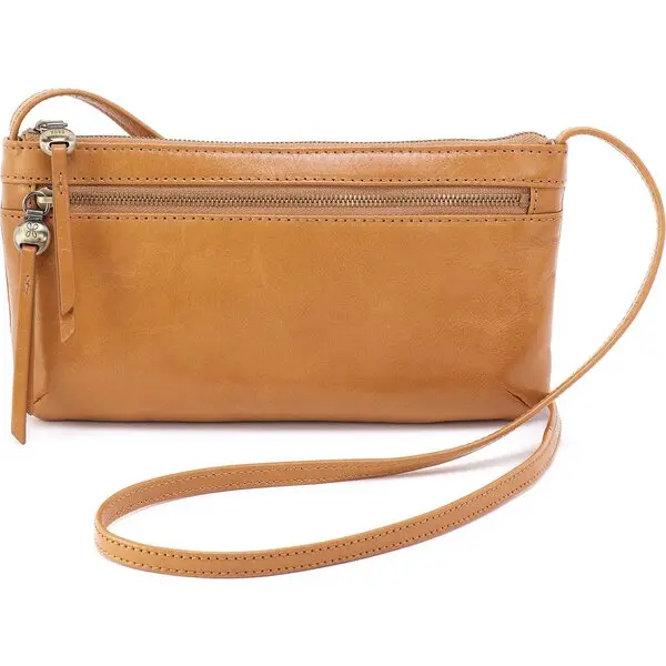 Hobo Cara Leather Crossbody Bag - Natural