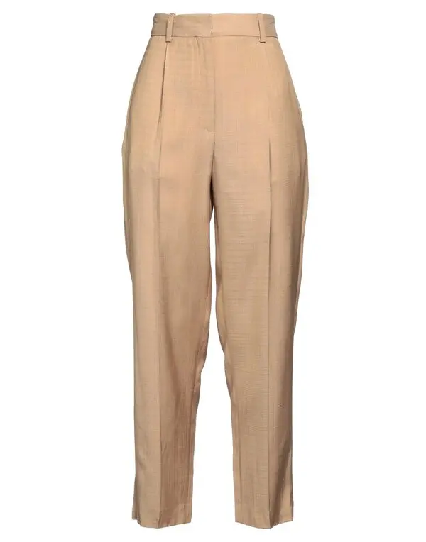 Sandro Tapered Viscose Pants - Beige