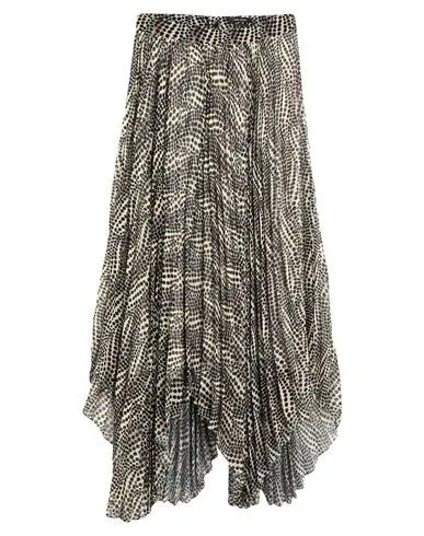 Isabel Marant Étoile Midi Pleated Animal Print Skirt