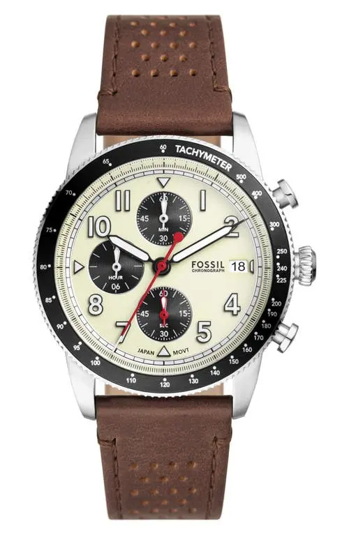 Fossil Sport Tourer Chronograph Watch - Brown