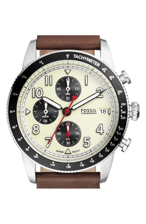 Fossil Sport Tourer Chronograph Watch - Brown