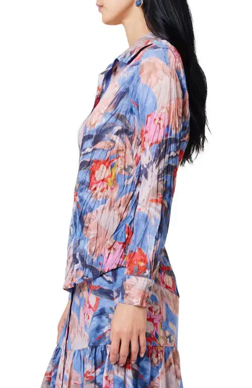 NIC+ZOE Dreamscape Crinkle Button-up Shirt