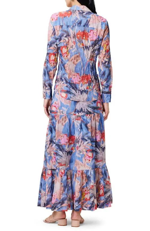 NIC+ZOE Dreamscape Crinkle Button-up Shirt