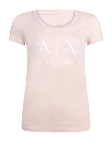 Armani Exchange Pima Cotton Logo T-shirt - Pink