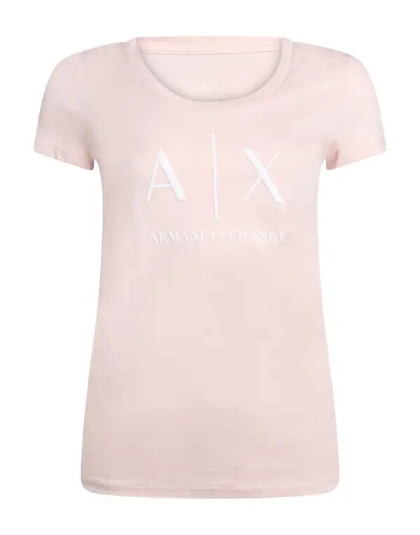 Armani Exchange Pima Cotton T-shirt - Pink
