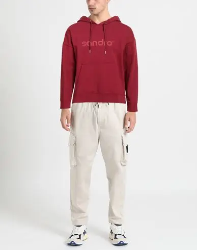 Sandro Fleece Hoodie - Burgundy
