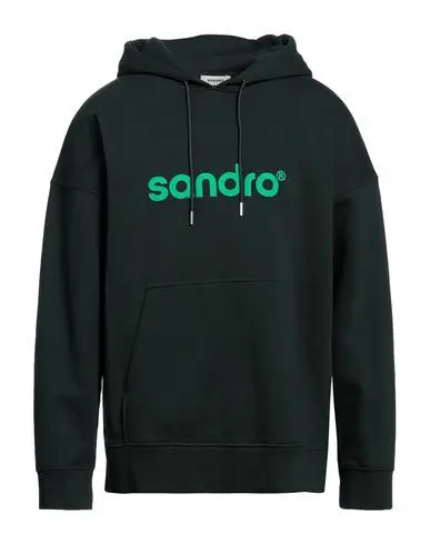 Sandro Cotton-blend Fleece Sweatshirt - Green